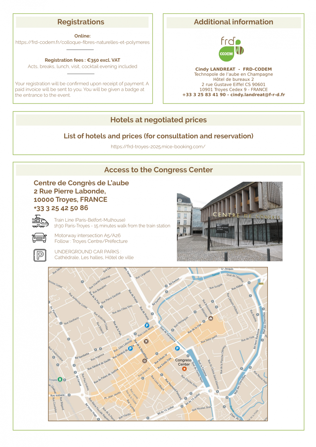 Colloque fibres naturelles et polymères – FRD-CODEM